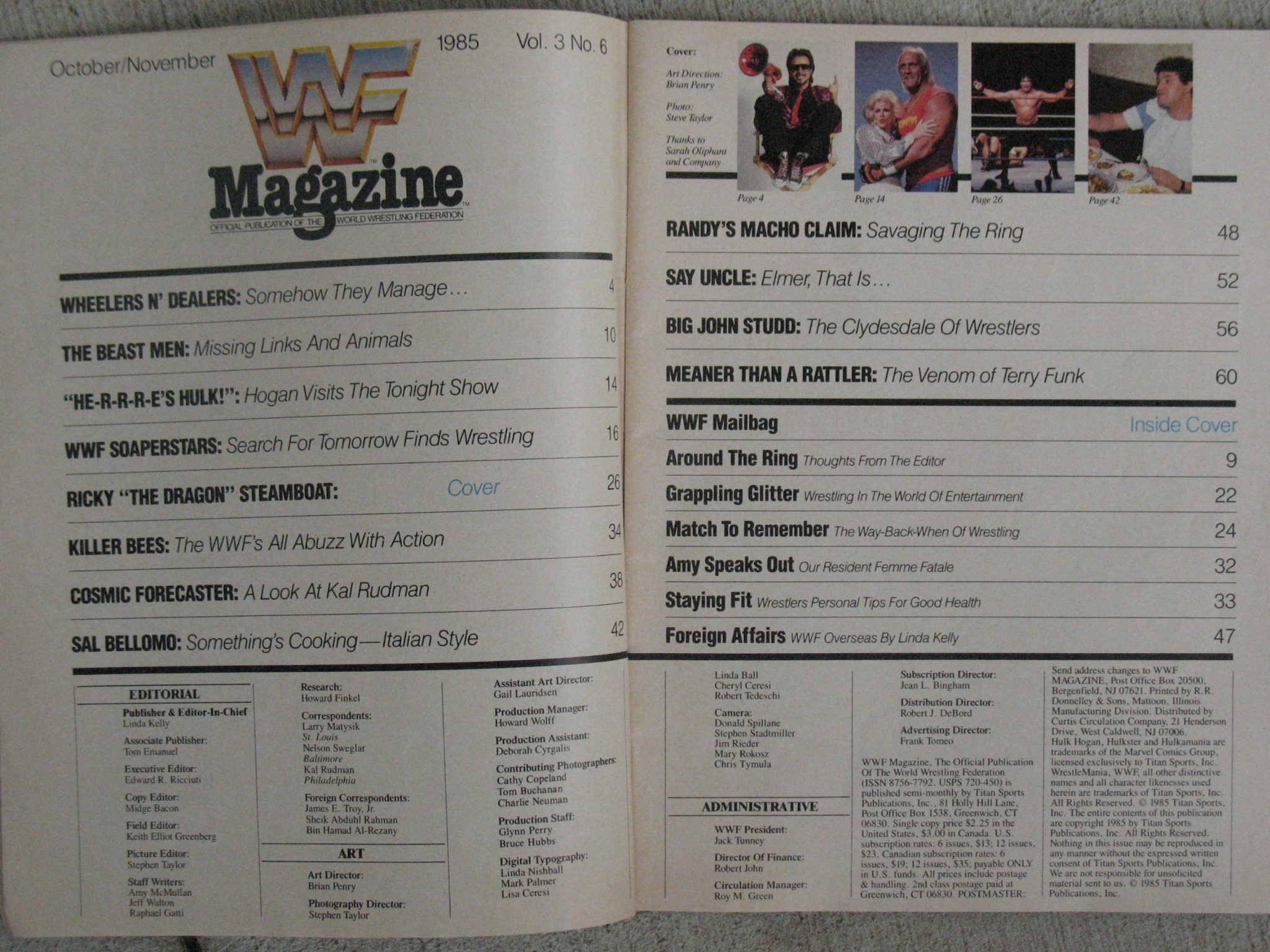 Flashback Friday: WWF Magazine October 1985 - Scott's Blog of Doom!