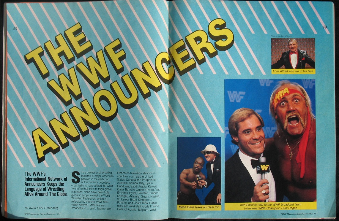 Flashback Friday: WWF Magazine August 1986 - Scott's Blog of Doom!