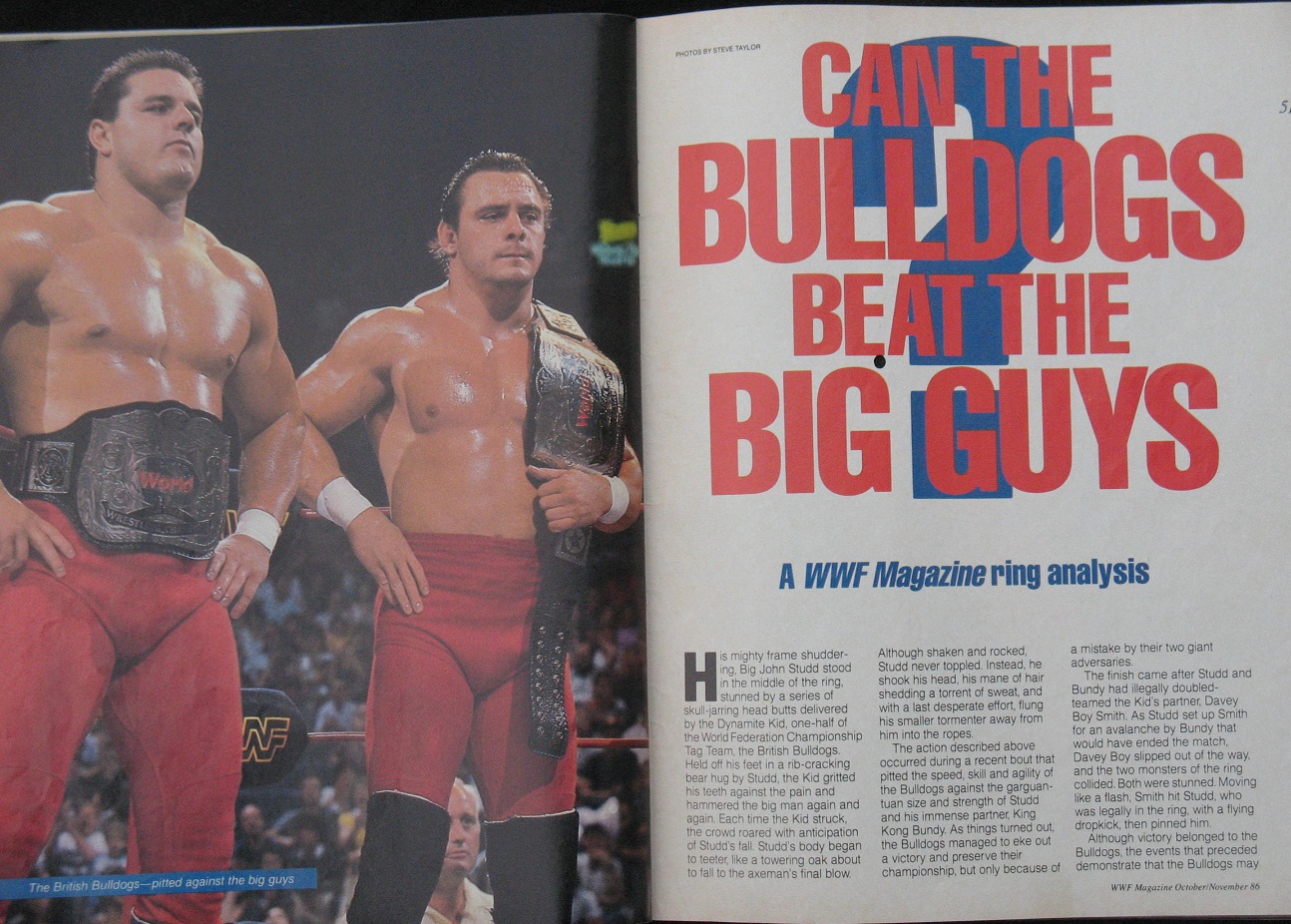 Flashback Friday: WWF Magazine October 1986 - Scott's Blog of Doom!