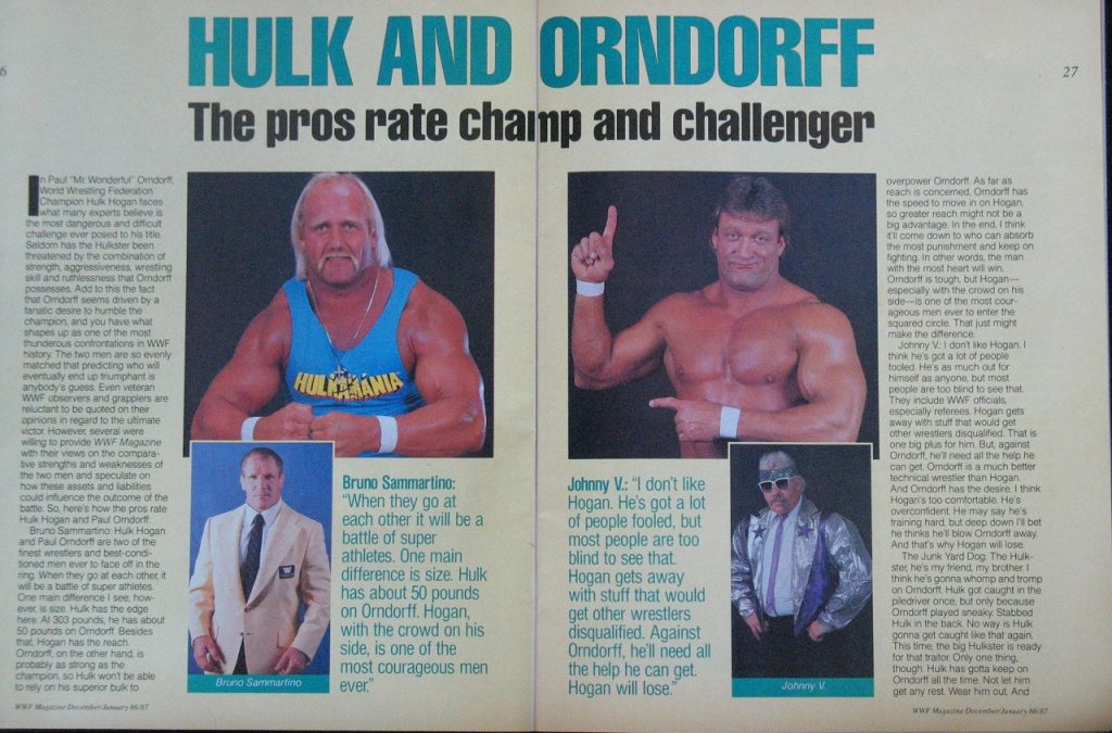 Flashback Friday: WWF Magazine December 1986 - Scott's Blog of Doom!
