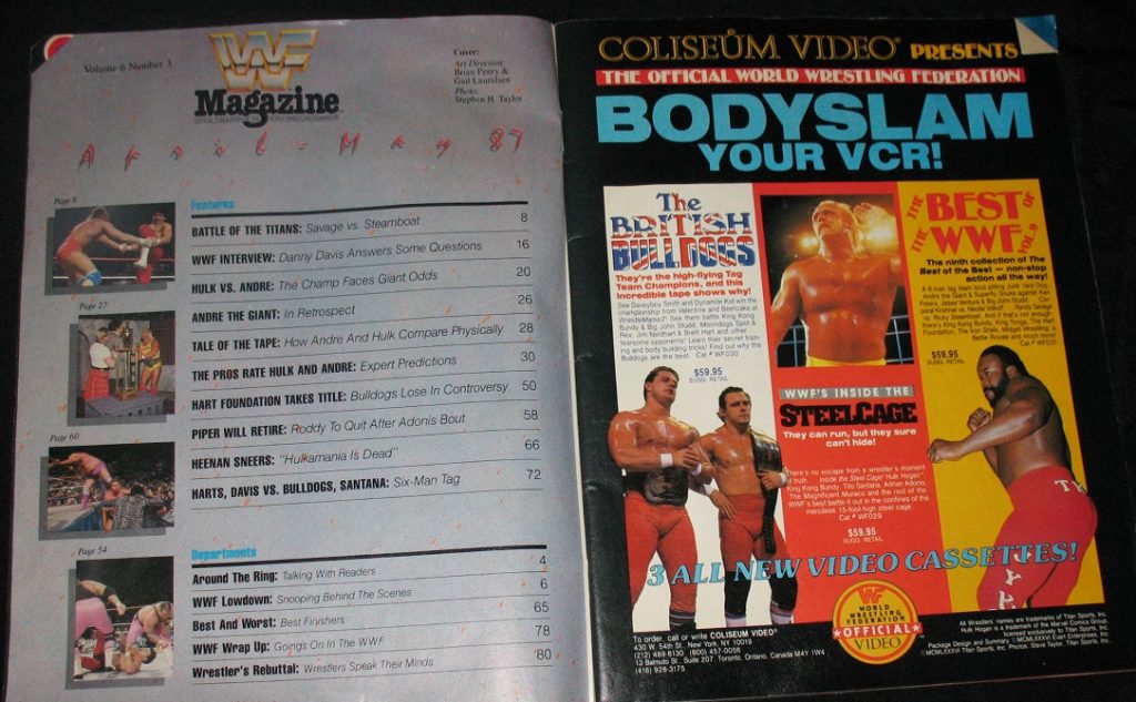 Flashback Friday: WWF Magazine April 1987 - Scott's Blog of Doom!