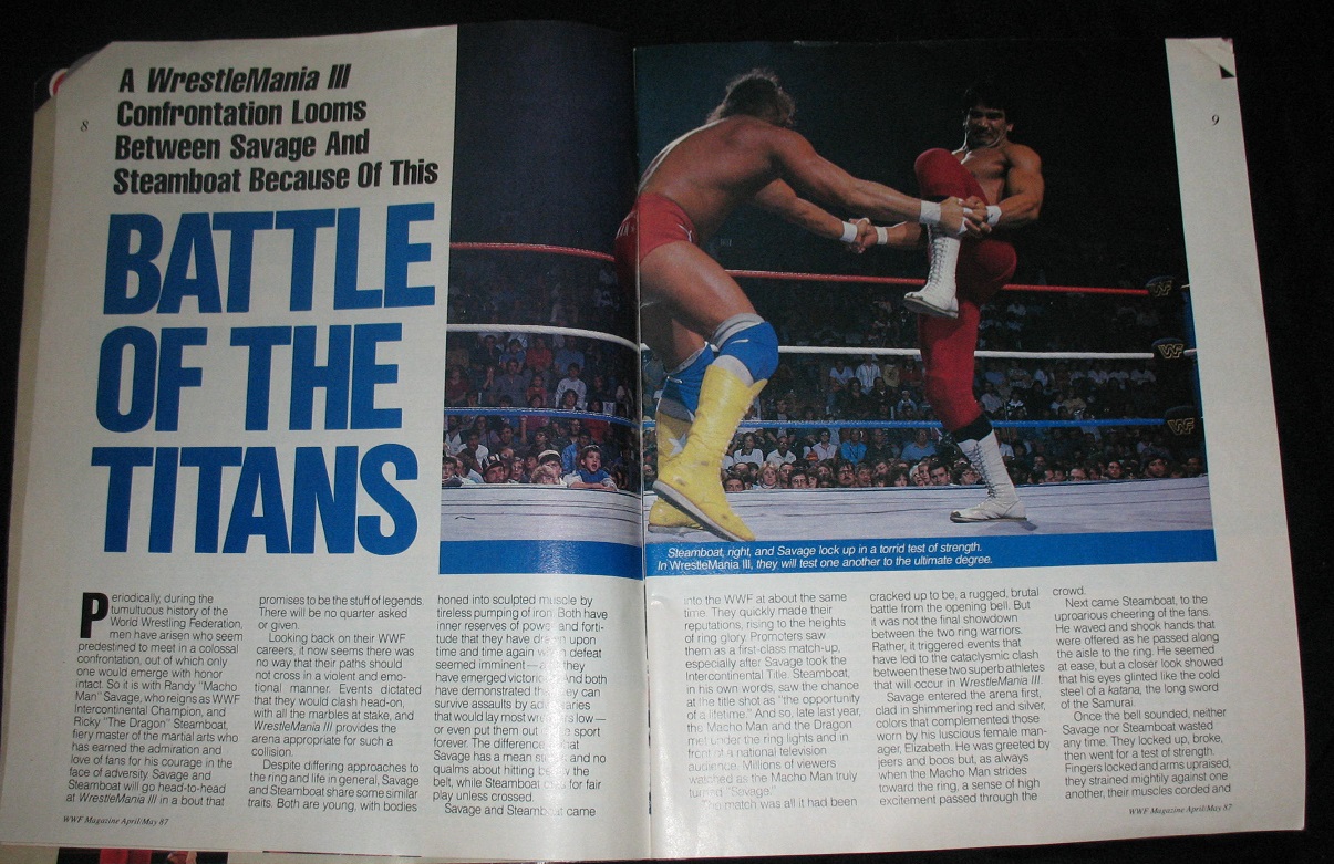Flashback Friday: WWF Magazine April 1987 - Scott's Blog of Doom!