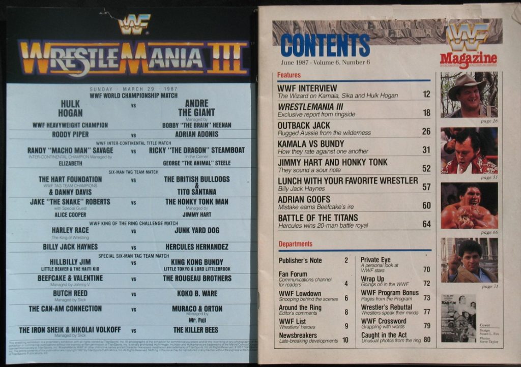 Flashback Friday: WWF Magazine June 1987 - Scott's Blog of Doom!