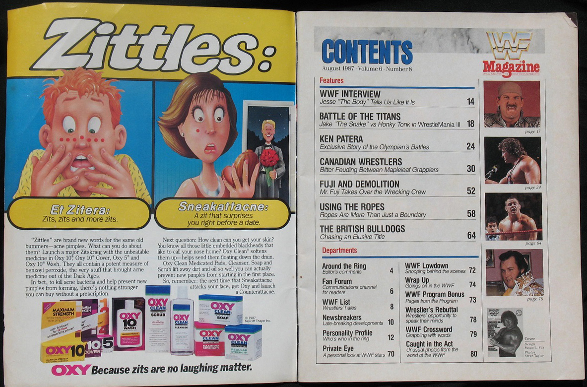 Flashback Friday: WWF Magazine August 1987 - Scott's Blog of Doom!