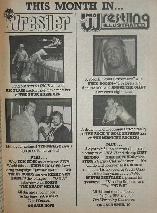 Flashback Friday: Inside Wrestling June 1988 - Scott's Blog of Doom!