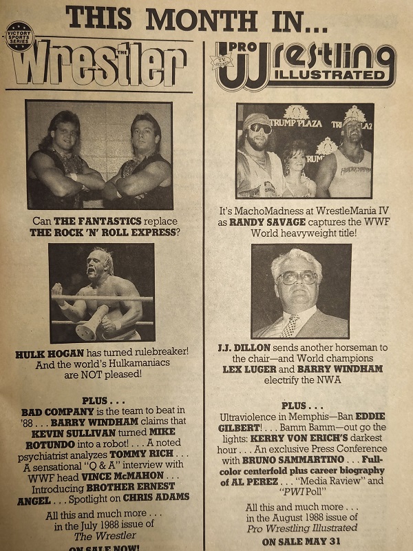 Flashback Friday: Inside Wrestling July, 1988 - Scott's Blog of Doom!