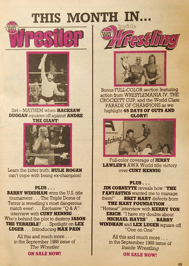 Flashback Friday: PWI October 1988 - Scott's Blog of Doom!
