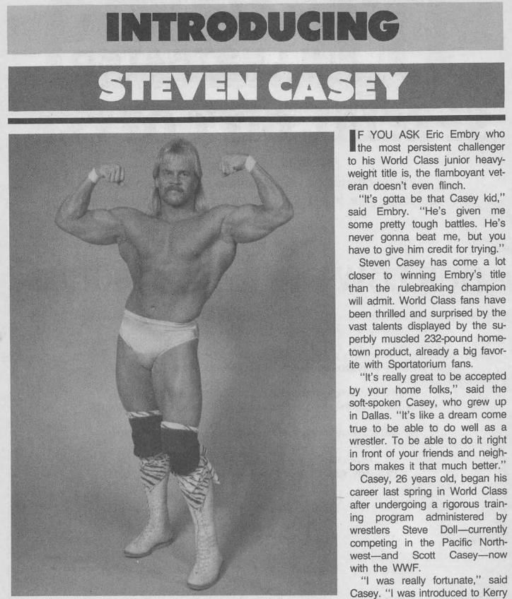 Flashback Friday: The Wrestler December 1988 - Scott's Blog of Doom!