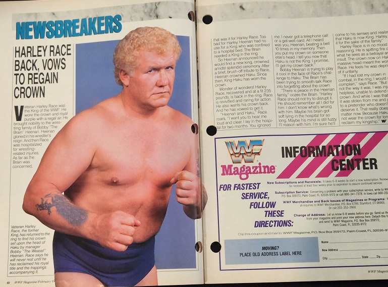 Flashback Friday: WWF Magazine February 1989 - Scott's Blog of Doom!