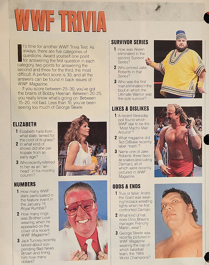 Flashback Friday: WWF Magazine, May 1989 - Scott's Blog of Doom!