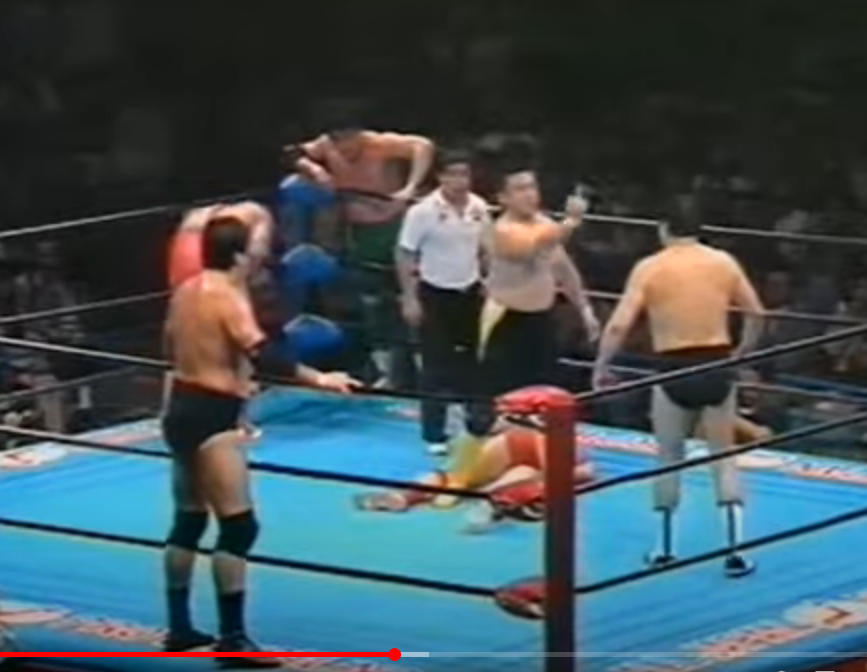 Jumbo Tsuruta, Akira Taue & Masa Fuchi vs. Misawa, Kawada & Kobashi ...