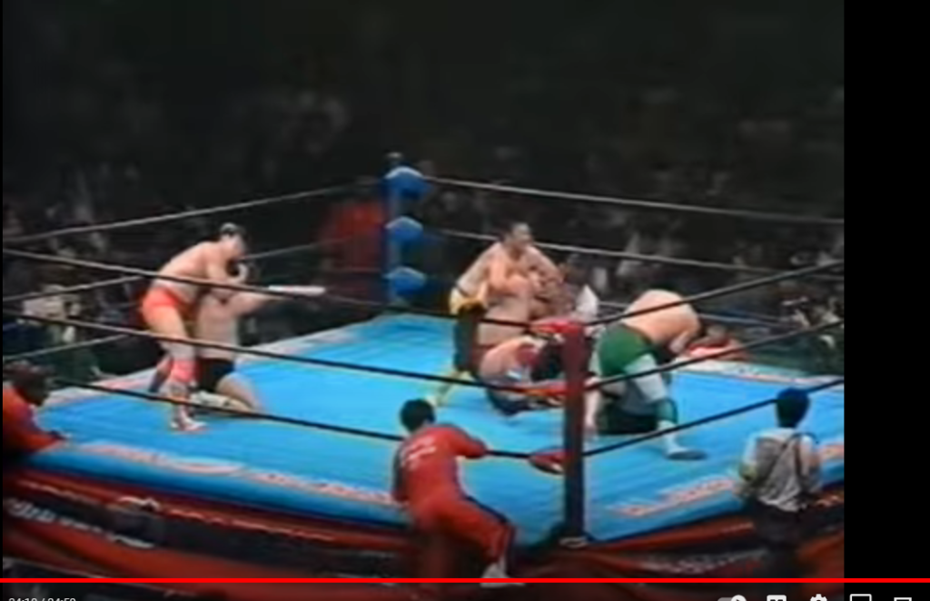 Jumbo Tsuruta, Akira Taue & Masa Fuchi vs. Misawa, Kawada & Kobashi ...