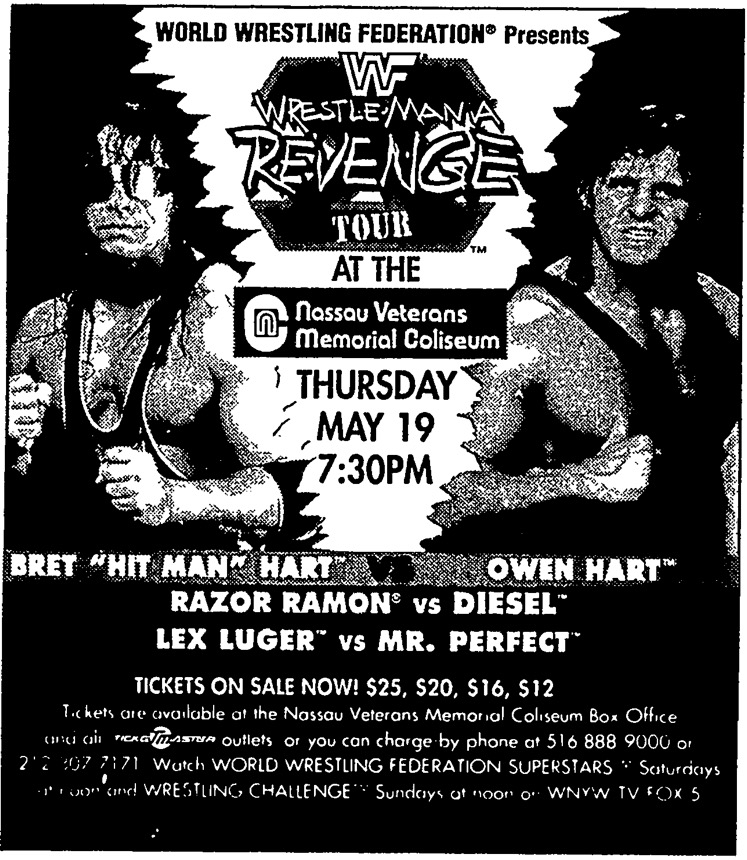 The Fan-Cam Files: WWF @ Madison Square Garden (May 20th, 1994) - Scott ...