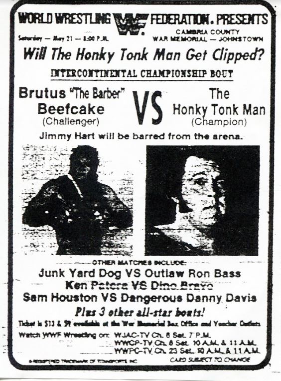 The Fan-Cam Files: WWF @ Johnstown, PA - May 21st, 1988 - Scott's Blog ...