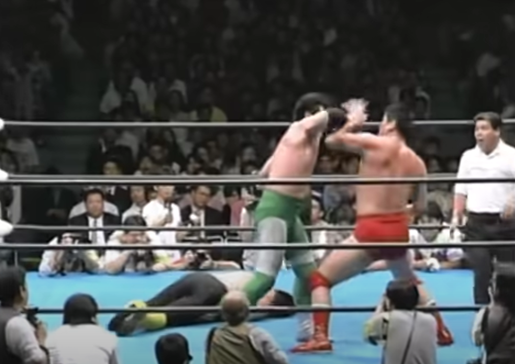 Mitsuharu Misawa & Kenta Kobashi vs. Toshiaki Kawada & Akira Taue in ...