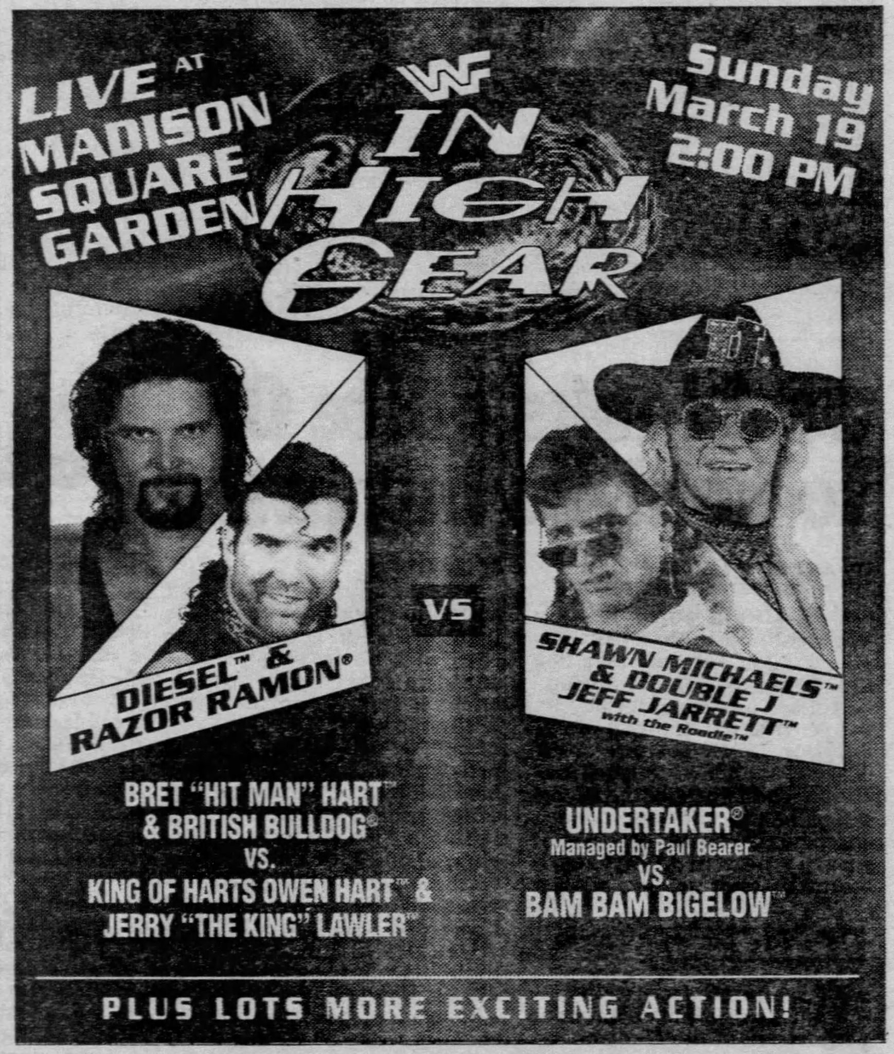 The Fan-Cam Files: WWF @ Madison Square Garden (March 19th, 1995 ...