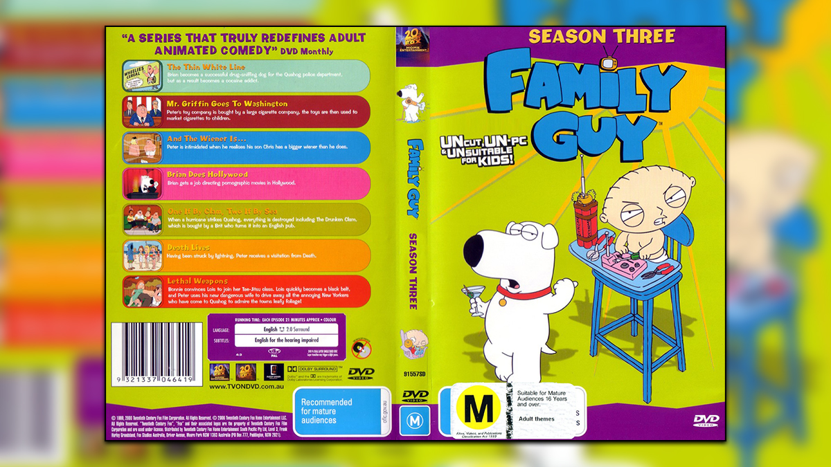 Review: The SmarK DVD Rant for Family Guy: Season 3