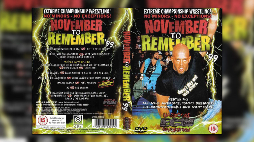 Review: The SmarK Rant for ECW November to Remember 1999 - 11.07.99